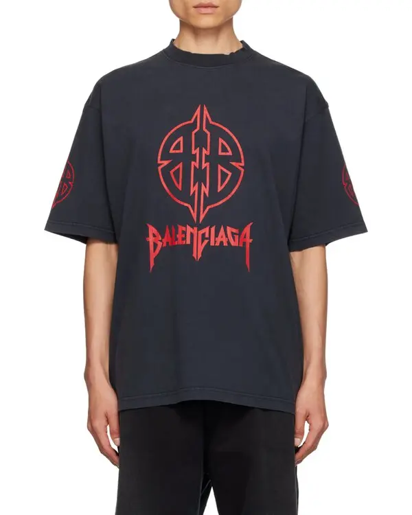 Balenciaga Logo-print Cotton T-shirt