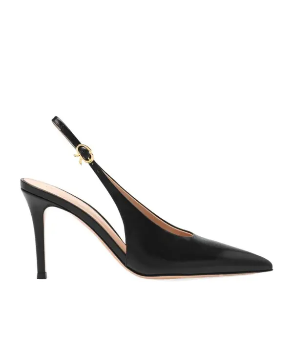 GIANVITO ROSSI Pointed High-heeled Sandals - Black