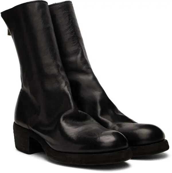 Guidi Zip-up Heeled Leather Boots