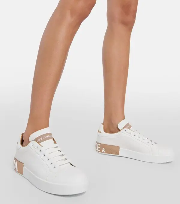 Dolce & Gabbana Portofino Leather Sneakers