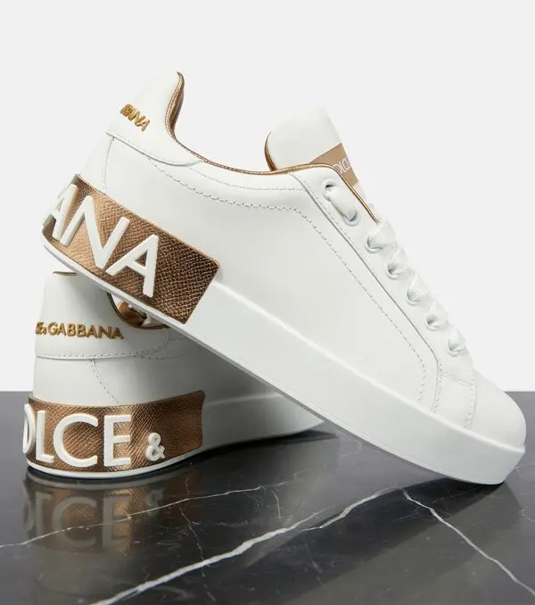 Dolce & Gabbana Portofino Leather Sneakers