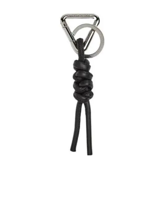 Bottega Veneta Knotted Charm Ring - Black