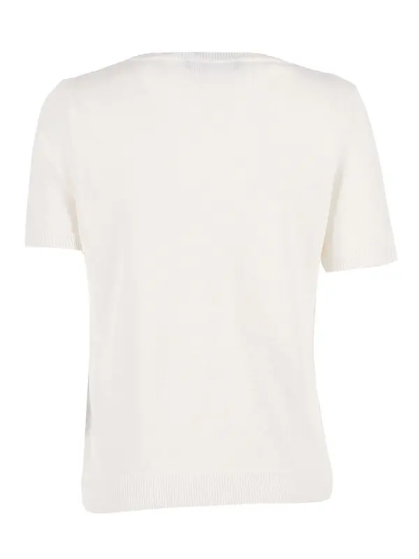 Max Mara Crew Neck Short Sleeve Top