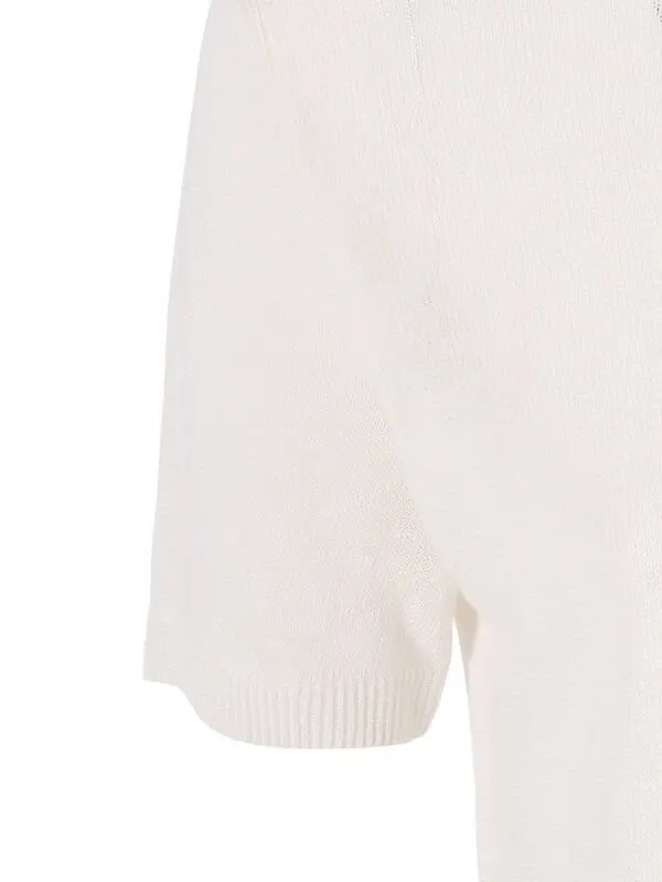Max Mara Crew Neck Short Sleeve Top