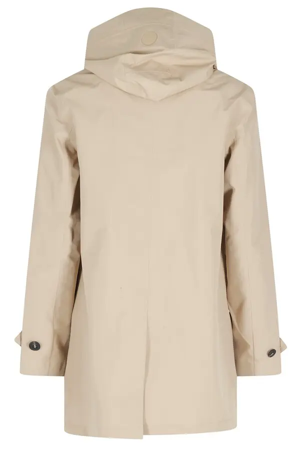 SAVE THE DUCK Long-sleeved Trench Coat With Hood