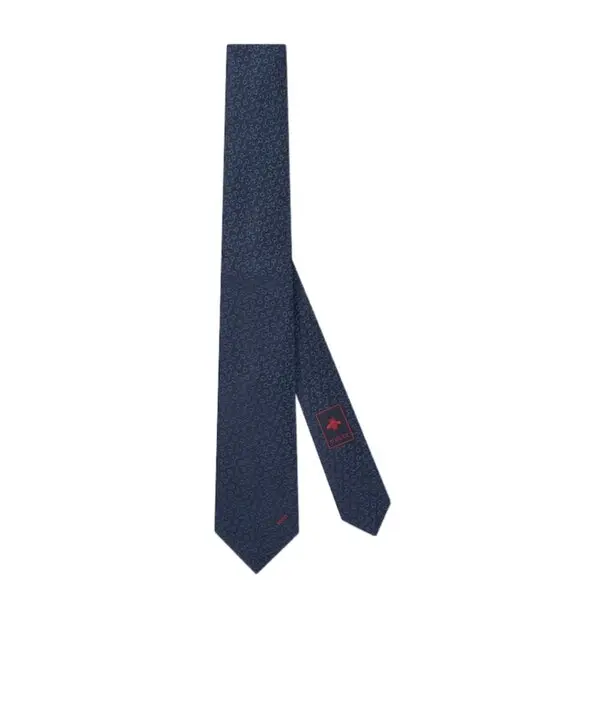 Gucci Jacquard Embroidered Neck Tie