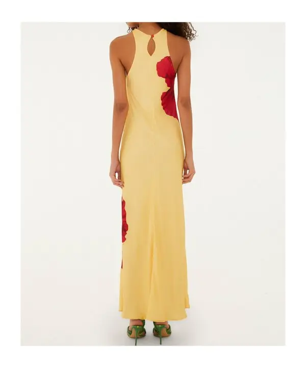 Farm Rio Poppy Flowers Sleeveless Maxi Dress