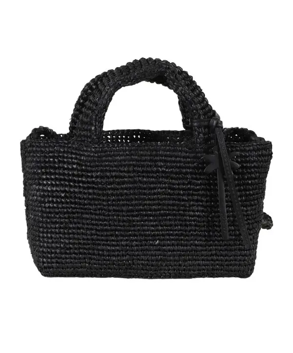 Manebí Woven Shoulder Bag - Black