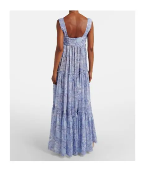 Chloé Floral Cotton Voile Maxi Dress