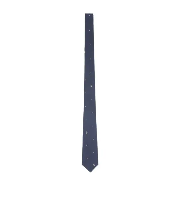 Paul Smith Pointed Tie - Navy