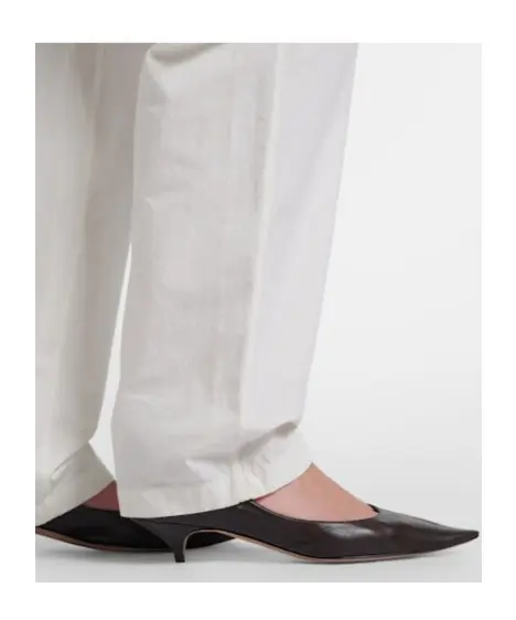 THE ROW Liisa Three Leather Pumps