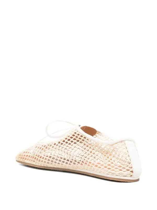 FORTE_FORTE Mesh Lace-up Flats