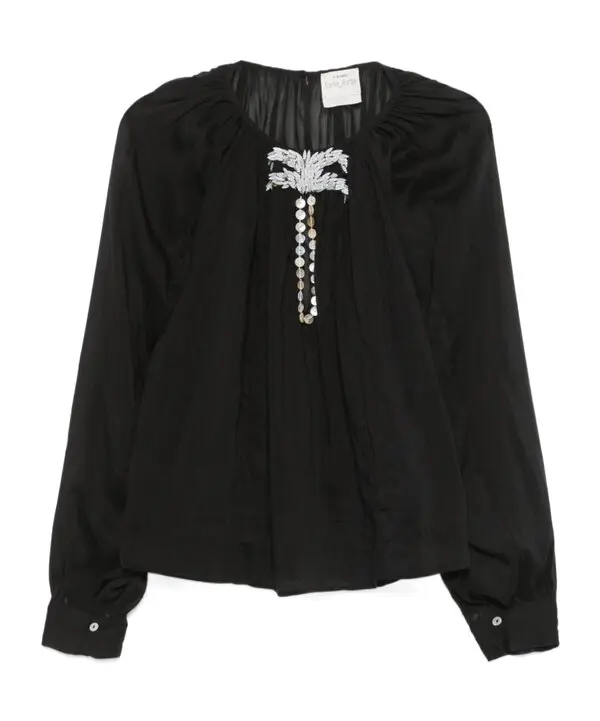 FORTE_FORTE Boho Shirt - Black
