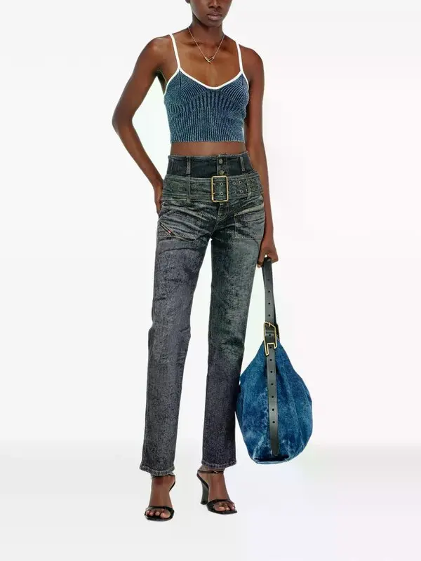 DIESEL® Bouclé-knit Top - Blue