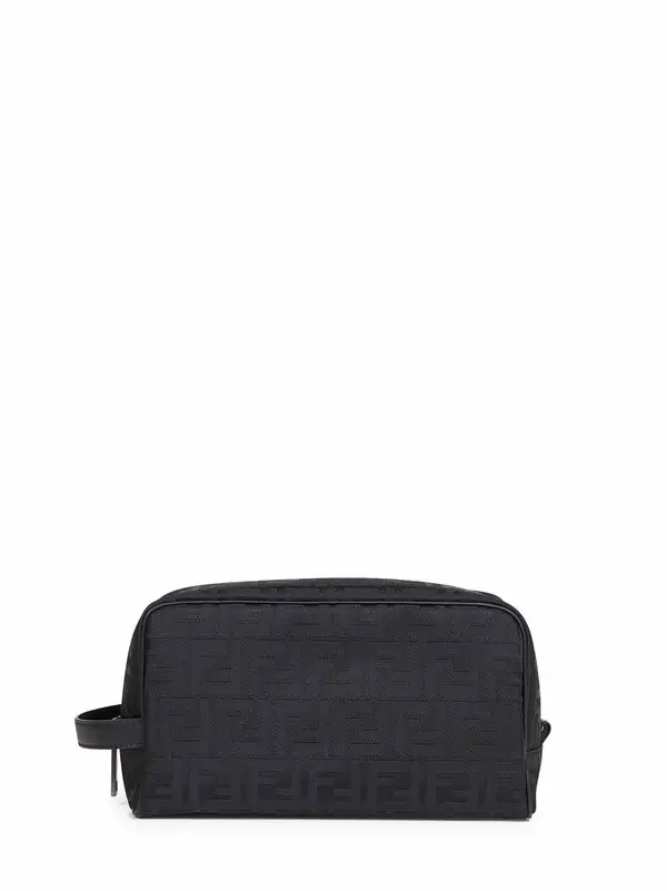 Fendi Black Ff Toiletry Case Medium