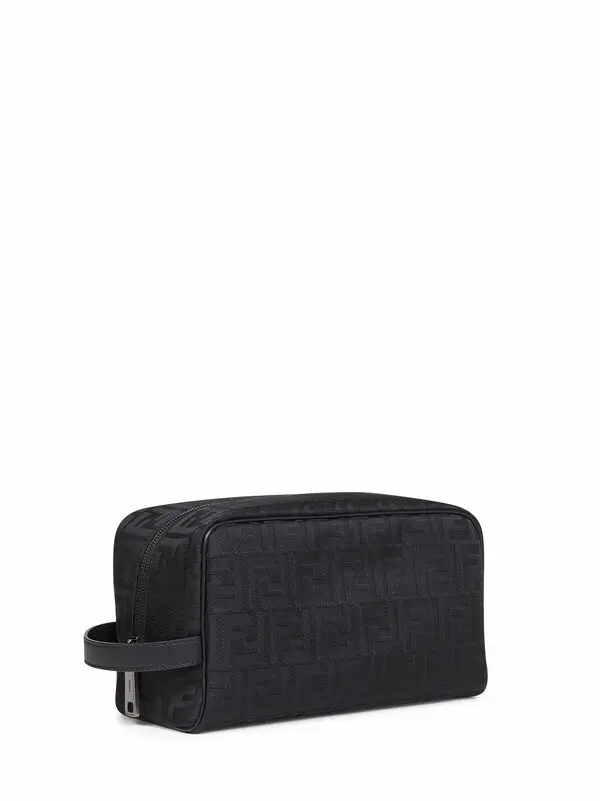 Fendi Black Ff Toiletry Case Medium
