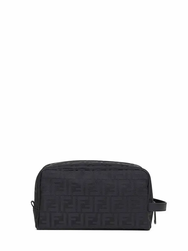 Fendi Black Ff Toiletry Case Medium