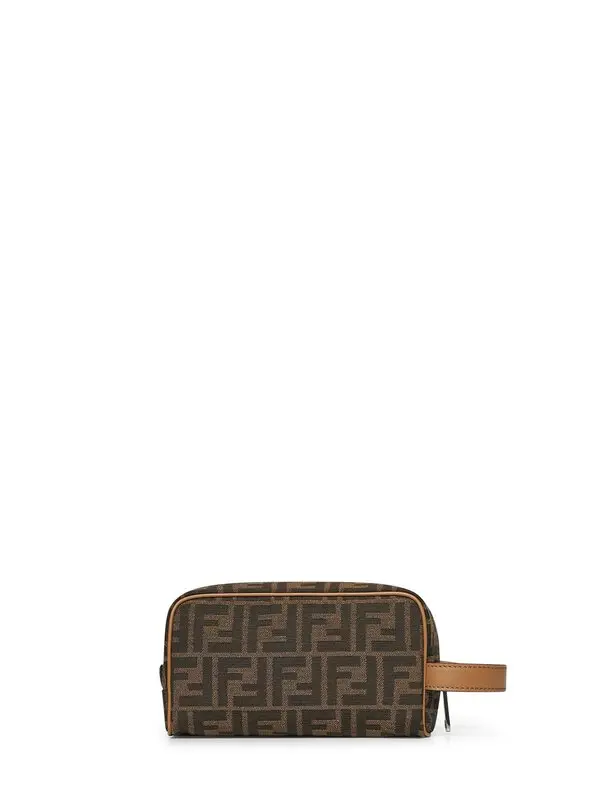 Fendi Ff Jacquard Fabric Toiletry Bag