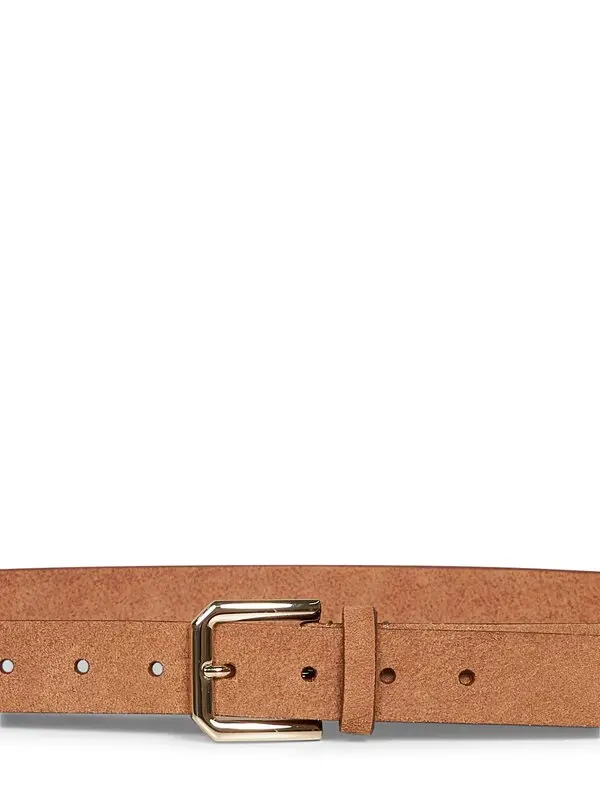Brunello Cucinelli Reversed Leather Belt With Square Buckle