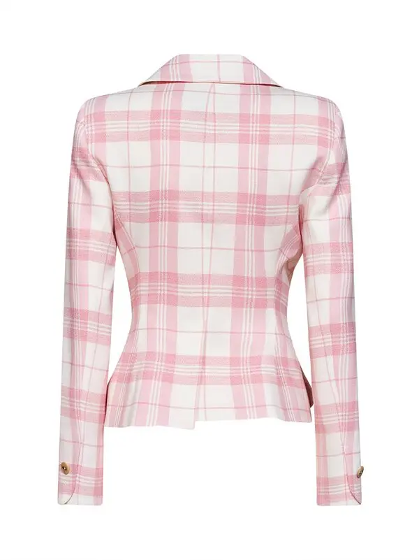 VIVIENNE WESTWOOD Virgin Wool Tartan Blazer - Multicolor