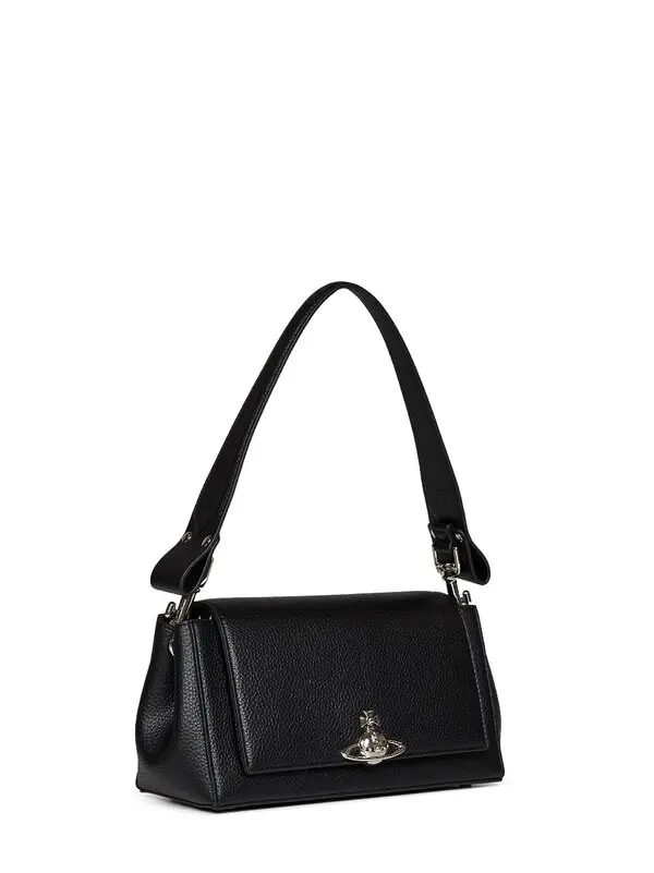 VIVIENNE WESTWOOD Black Hazel Medium Shoulder Bag - Multicolor
