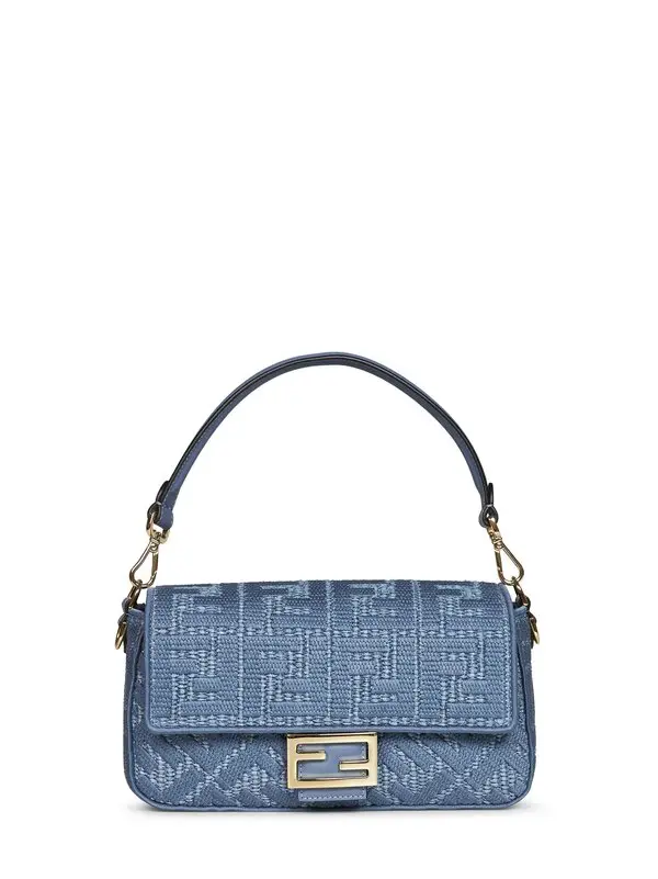 Fendi Blue Baguette Shoulder Bag - Multicolor