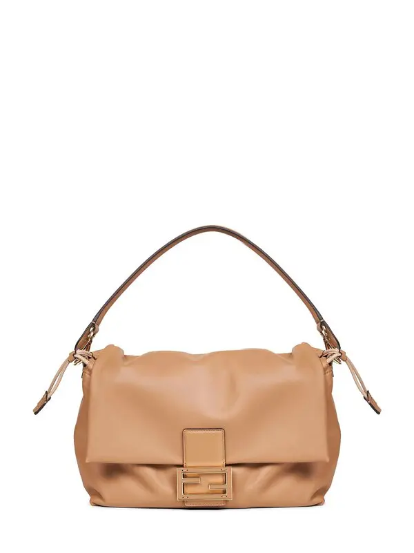 Fendi Cappuccino Mamma Baguette Large Handbag - Multicolor