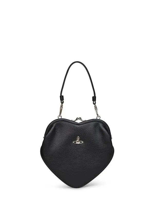 VIVIENNE WESTWOOD Black Belle Heart Frame Handbag - Multicolor