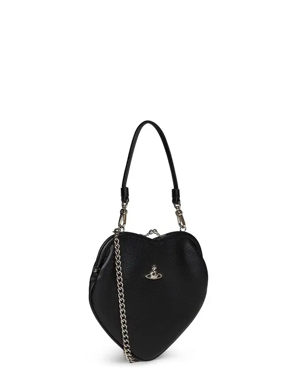 VIVIENNE WESTWOOD Black Belle Heart Frame Handbag - Multicolor