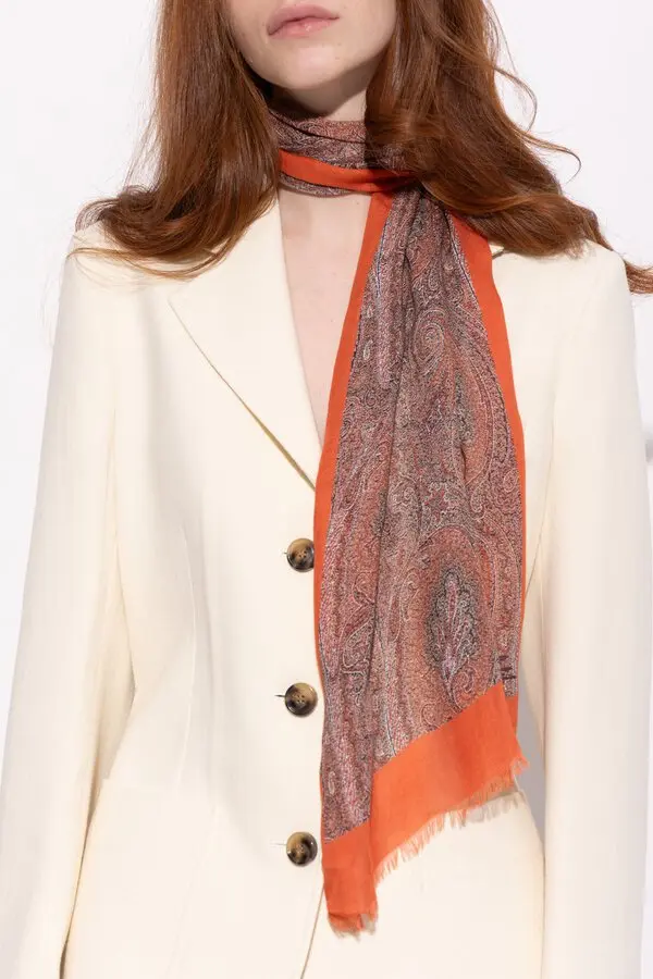 Etro Scarf With Cashmere Trim