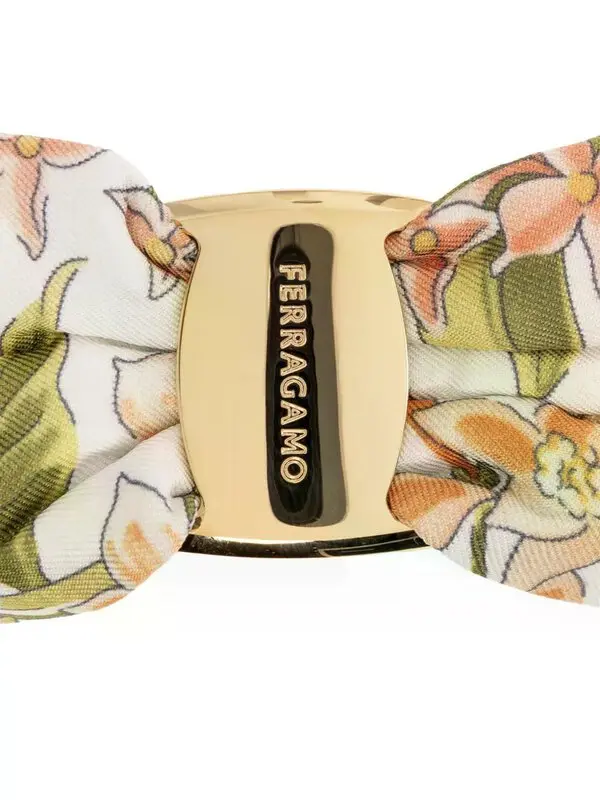 FERRAGAMO Vara Bow Hair Clip - White