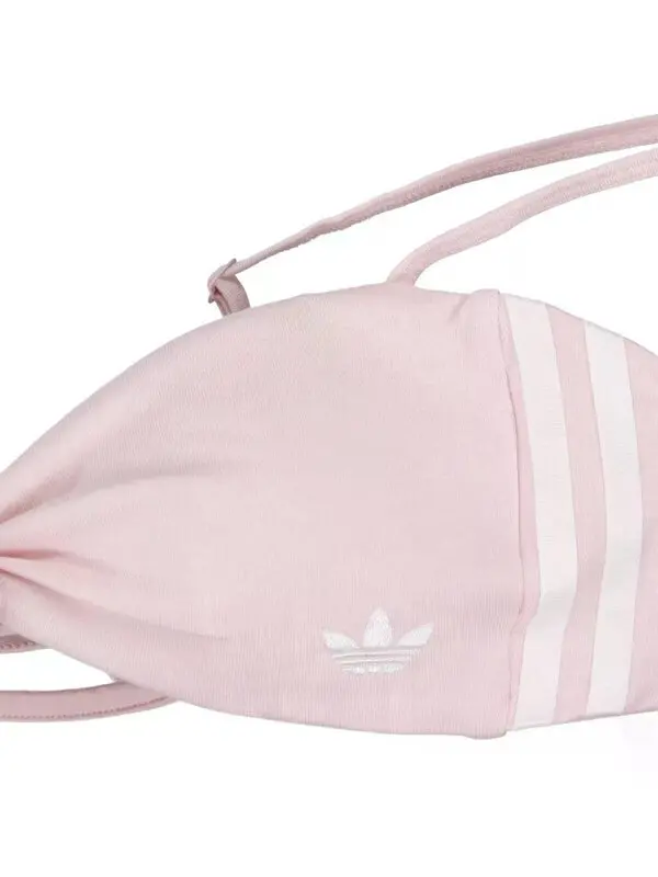 Adidas Knot-detail 3-stripes Bralette