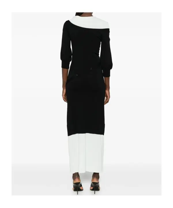Attico Off-the-shoulder Layered Long Dress