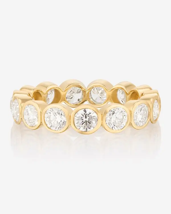 Ring Concierge Round Bezel Eternity Band 14k Yellow Gold - One-color
