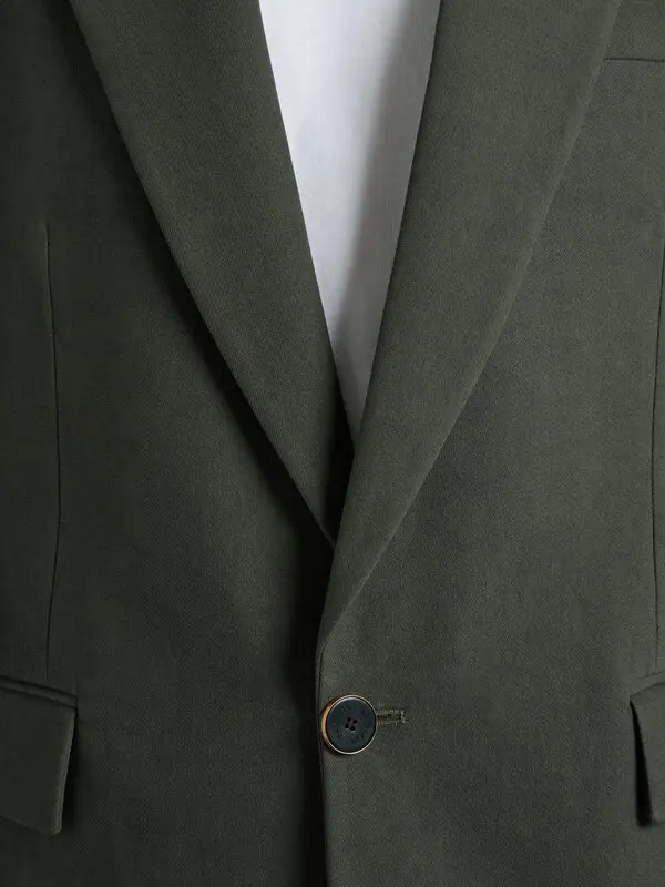 Balmain Cotton Twill 1-button Jacket