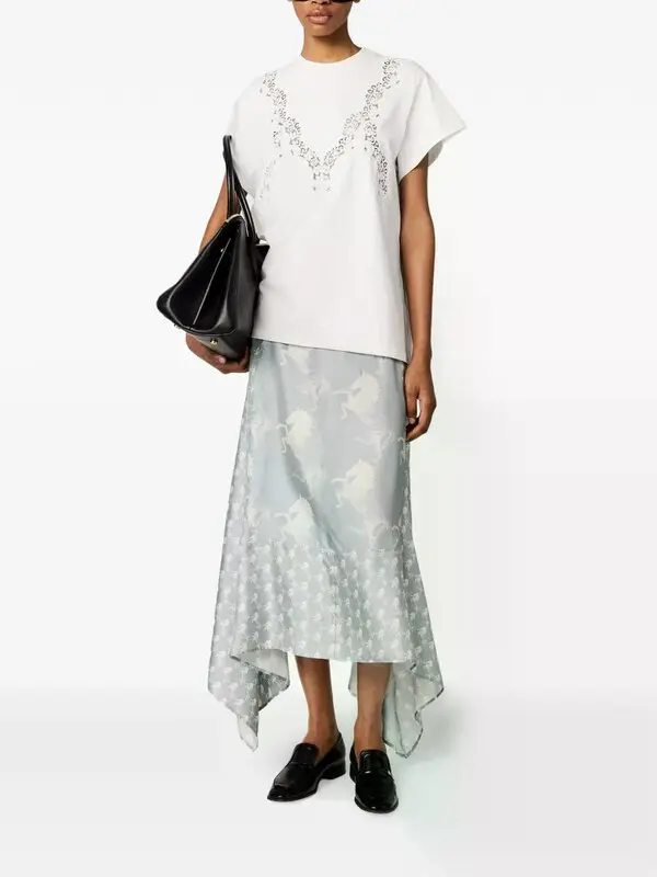 Stella McCartney Silk Handkerchief Hem Skirt