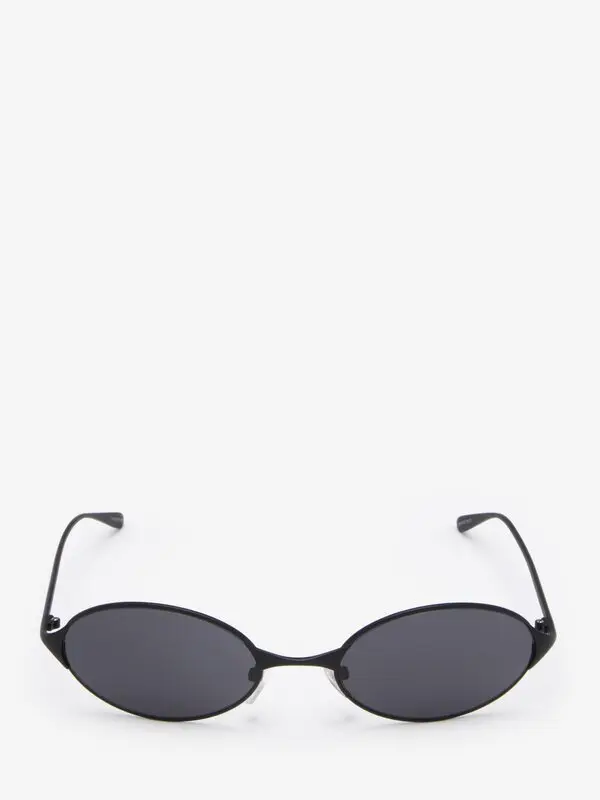 Alexander McQueen Neo Oval Sunglasses - Silver