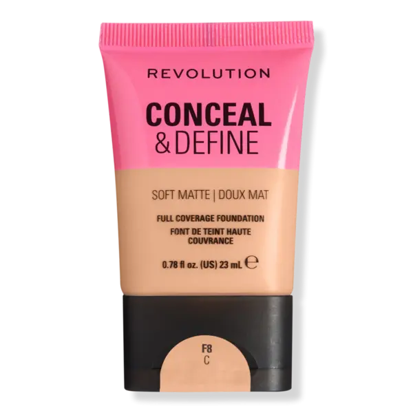 REVOLUTION BEAUTY Conceal & Define Soft Matte Full Coverage Foundation - F8c