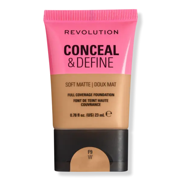 REVOLUTION BEAUTY Conceal & Define Soft Matte Full Coverage Foundation - F9w