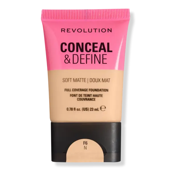REVOLUTION BEAUTY Conceal & Define Soft Matte Full Coverage Foundation - F6n