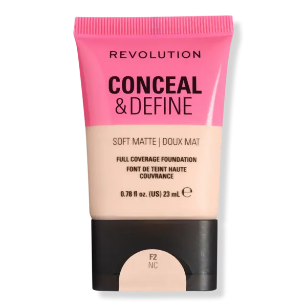REVOLUTION BEAUTY Conceal & Define Soft Matte Full Coverage Foundation - F2nc