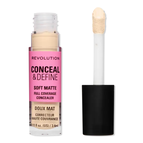 REVOLUTION BEAUTY Conceal & Define Soft Matte Full Coverage Concealer - C0.2n