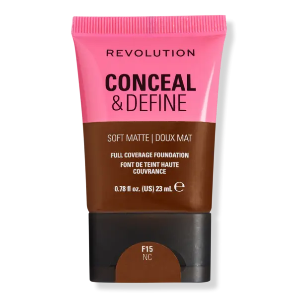REVOLUTION BEAUTY Conceal & Define Soft Matte Full Coverage Foundation - F15nc