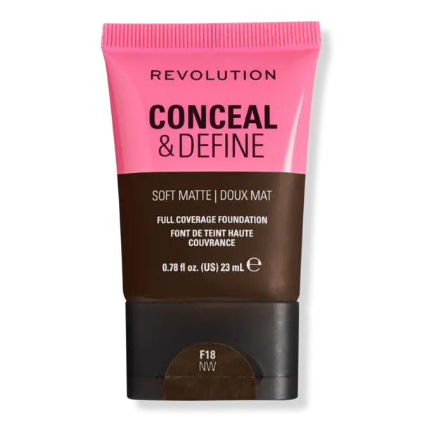 REVOLUTION BEAUTY Conceal & Define Soft Matte Full Coverage Foundation - F18nw