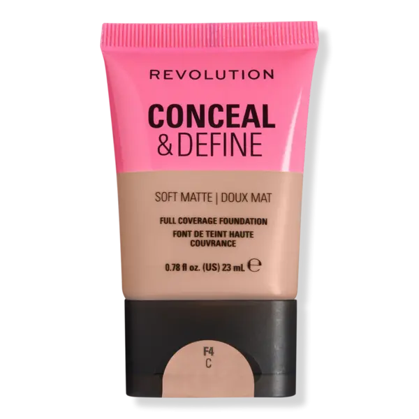 REVOLUTION BEAUTY Conceal & Define Soft Matte Full Coverage Foundation - F4c
