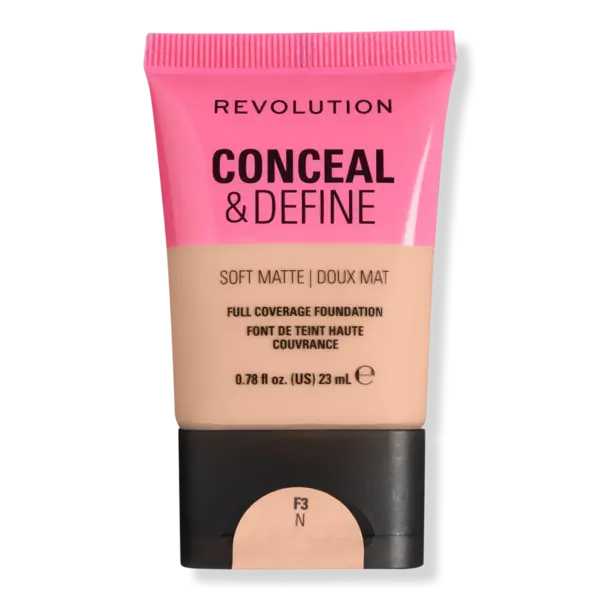 REVOLUTION BEAUTY Conceal & Define Soft Matte Full Coverage Foundation - F3n