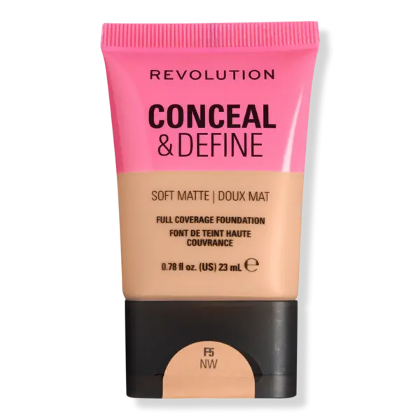 REVOLUTION BEAUTY Conceal & Define Soft Matte Full Coverage Foundation - F5nw