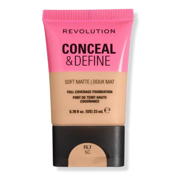 REVOLUTION BEAUTY Conceal & Define Soft Matte Full Coverage Foundation - F6.7nc