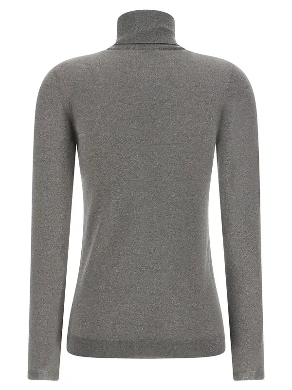 Brunello Cucinelli Sparkling Turtleneck Sweater - Gray