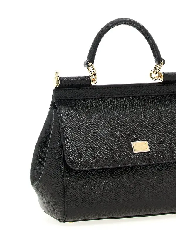 Dolce & Gabbana Sicily Medium Handbag - Black